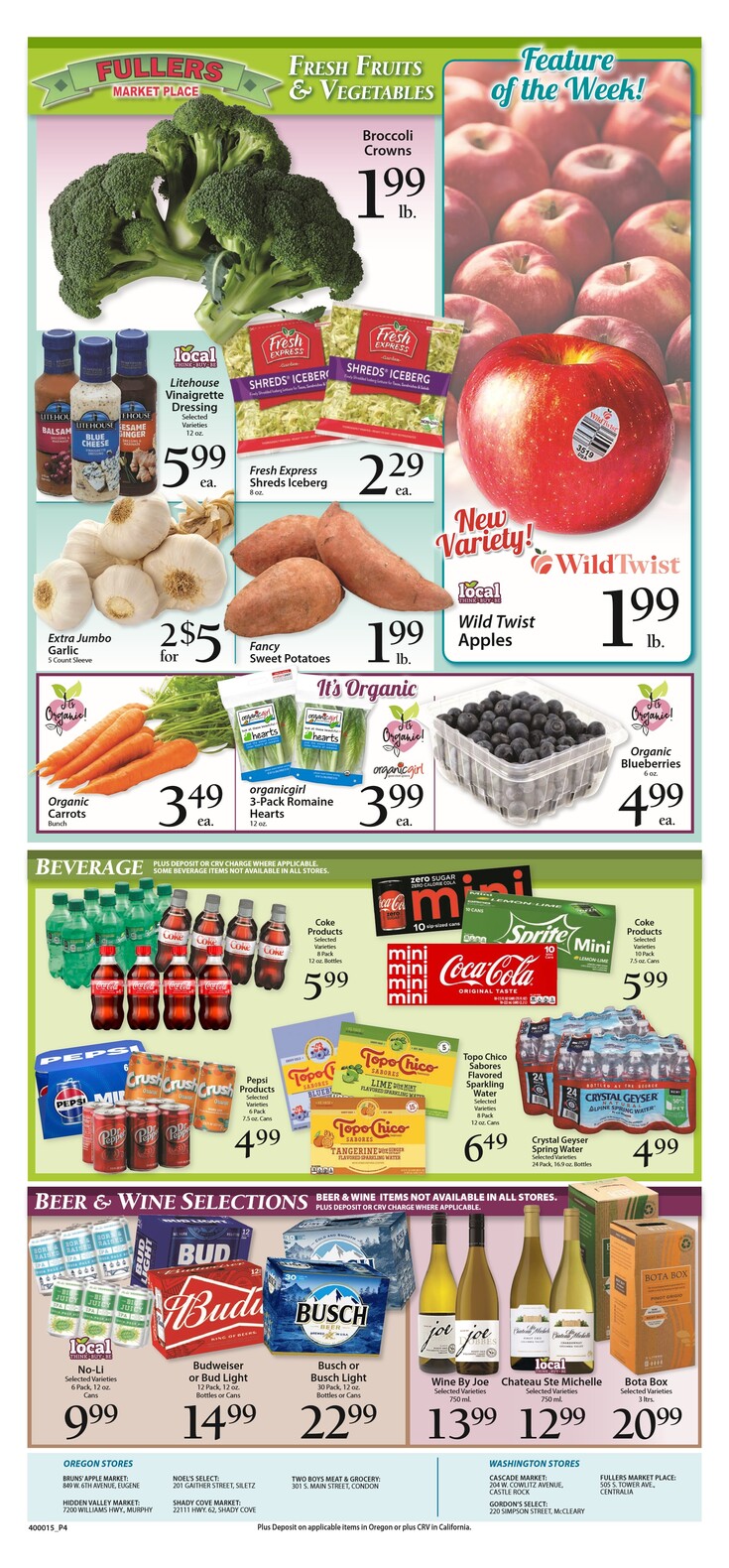 Print Weekly Specials | Fuller's Market Place | Weekly Specials